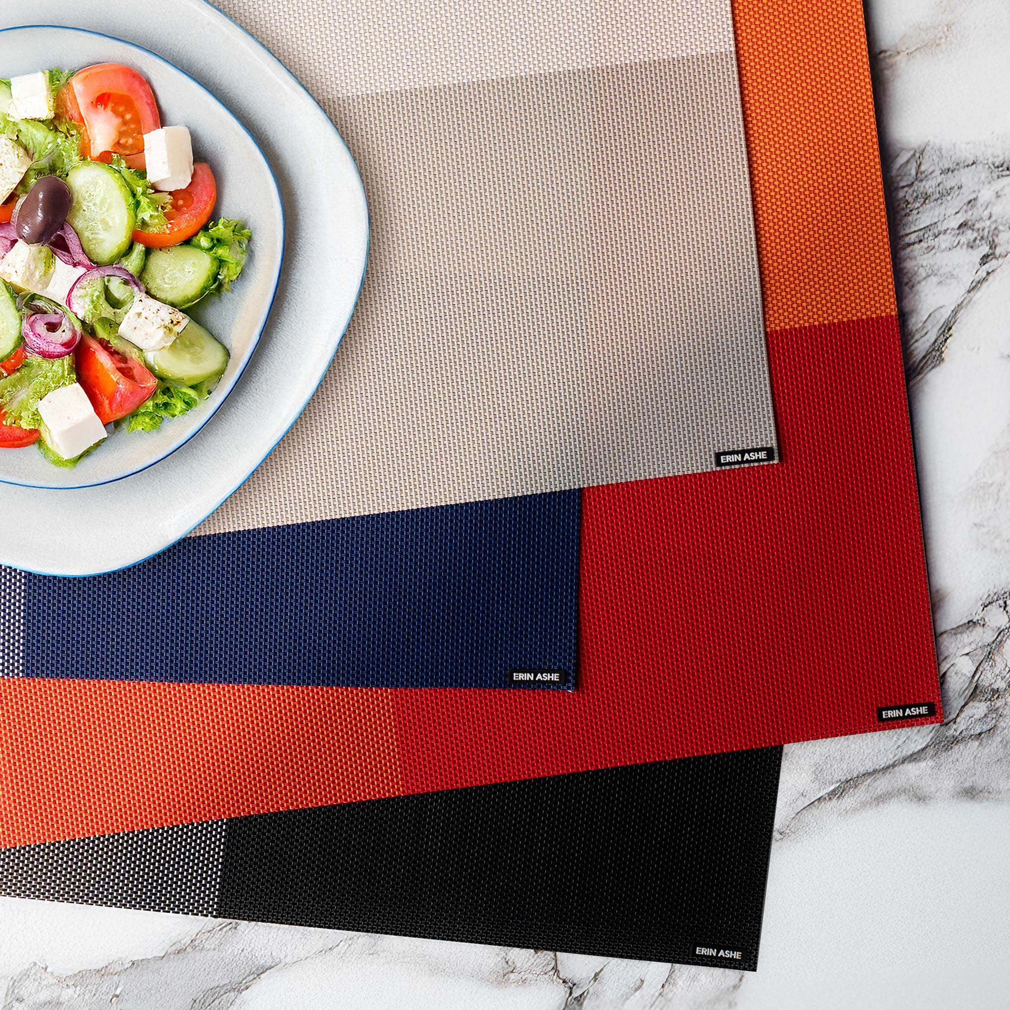 Erin Ashe Color Block Vinyl Placemats